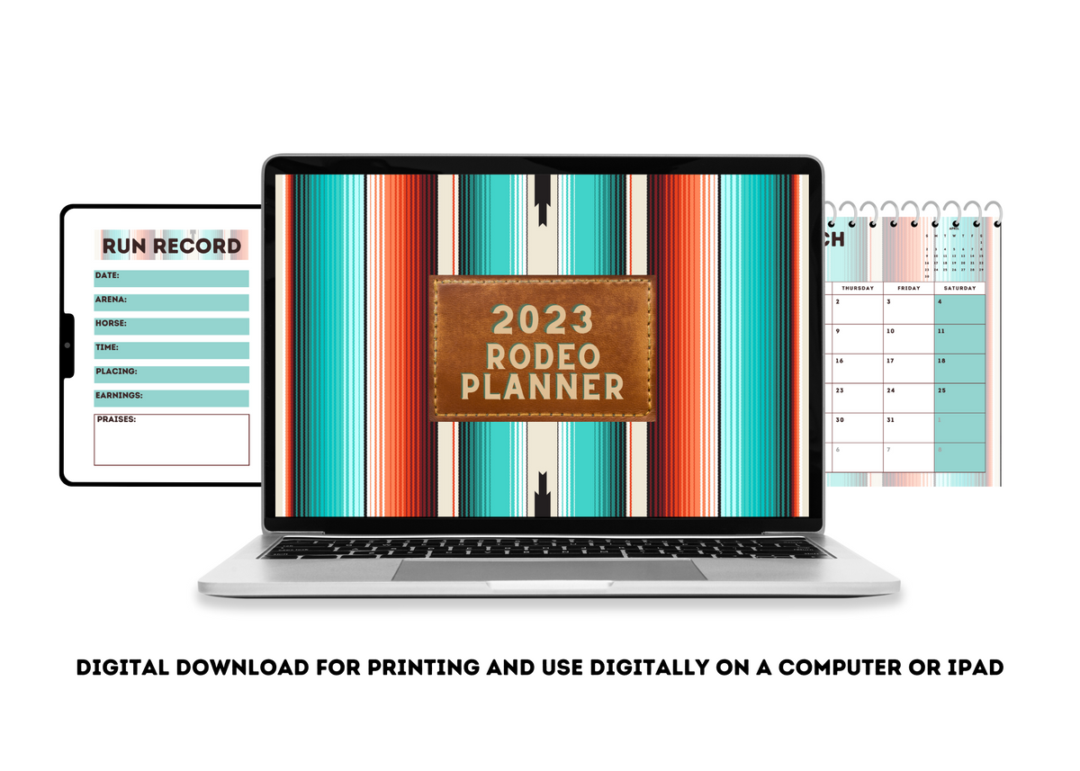 RODEO PLANNER (TEAL SERAPE) – FALLON TAYLOR